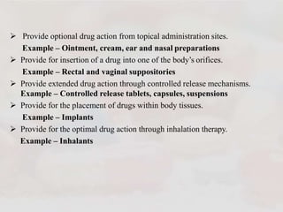 Introduction to dosage forms | PPTX