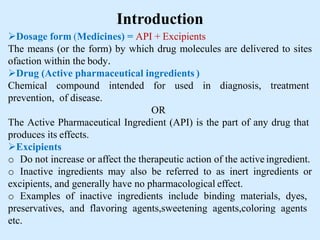 Introduction to dosage forms | PDF