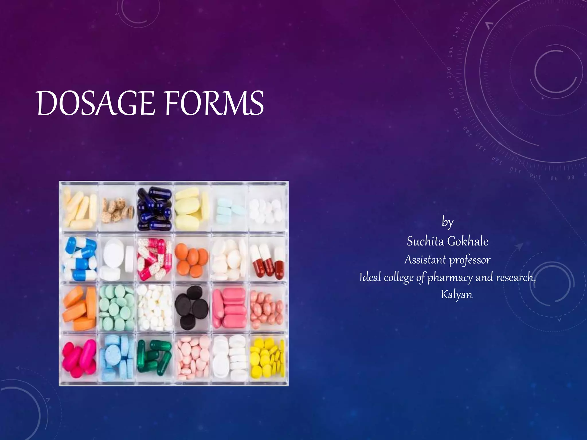 Introduction to dosage forms | PPT