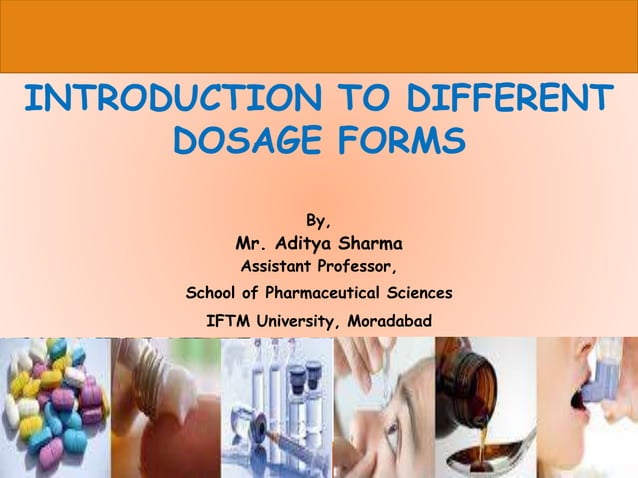 Introduction to Dosage Forms.pptx | Deodorant and Antiperspirant ...