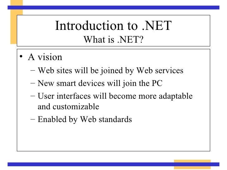 Introduction To Dotnet 