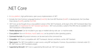Introduction to dot net | PDF | Operating Systems | Computer Software and Applications