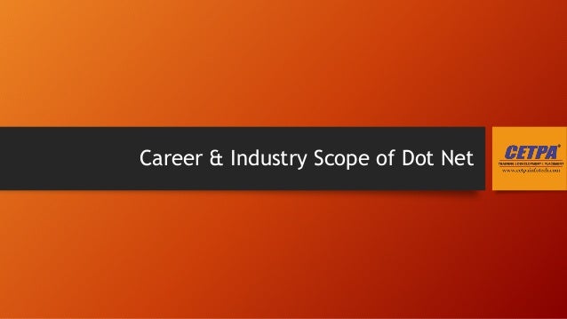 Introduction to Dot Net | PPTX | Computing | Technology & Computing