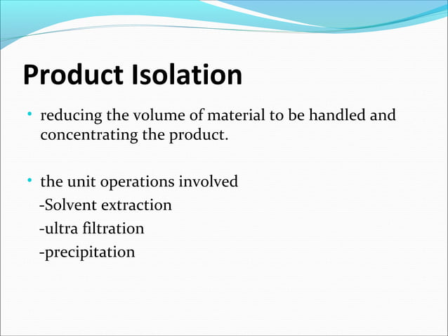 Introduction to downstream processes | PPT
