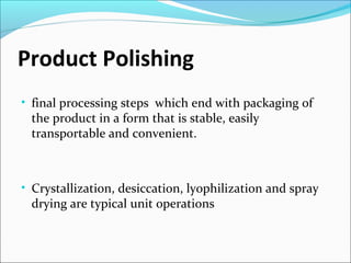 Introduction to downstream processes | PPT