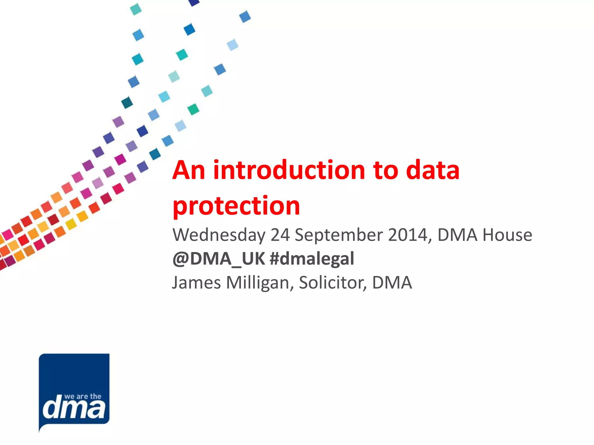 Introduction to data protection | PDF