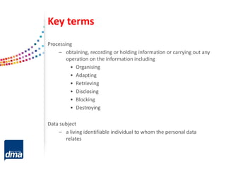 Introduction to data protection | PDF