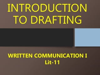 Introduction to Drafting.ppt0000000000000 | PPT | Drawing and Sketching ...