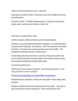 Introduction To Drama | DOC