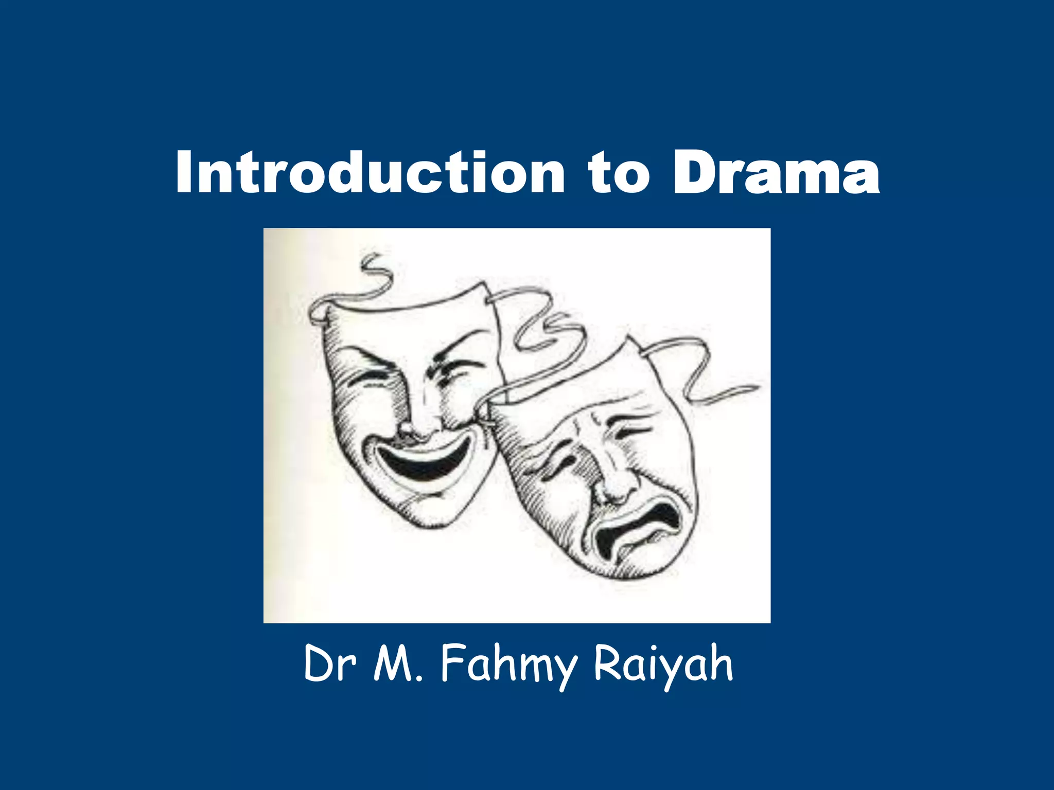 Introduction to drama | PPTX