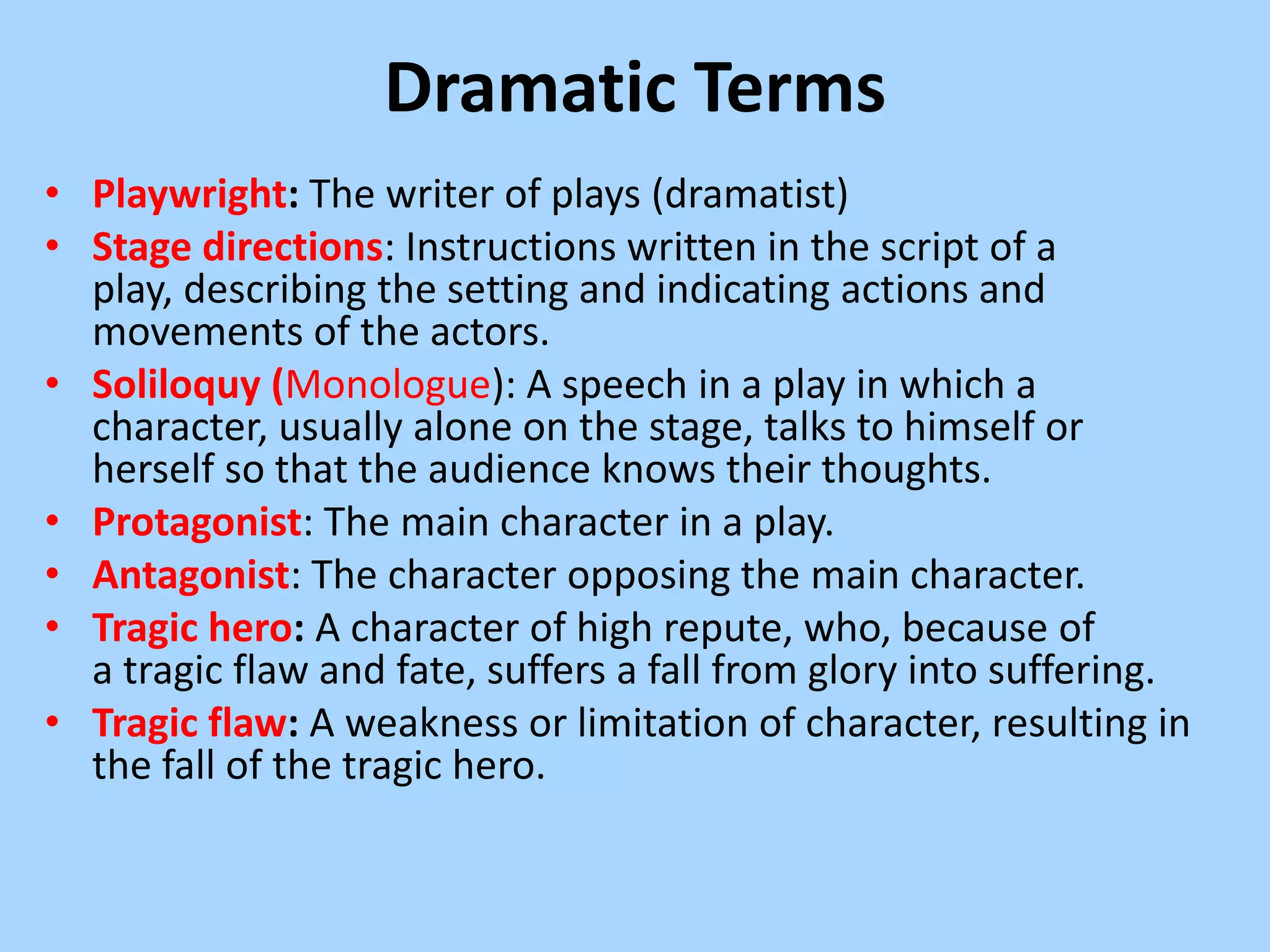 Introduction to drama | PPTX
