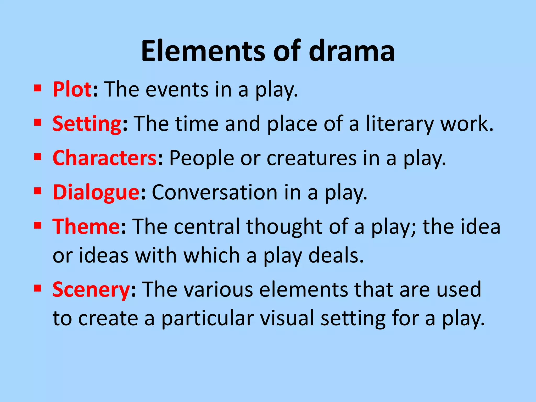 Introduction to drama | PPTX