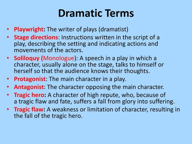 Introduction to drama | PPTX