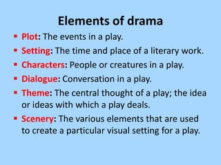 Introduction to drama | PPTX