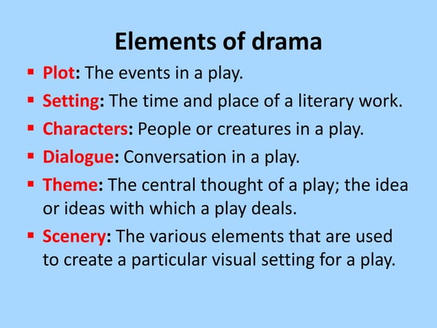Introduction to drama | PPTX
