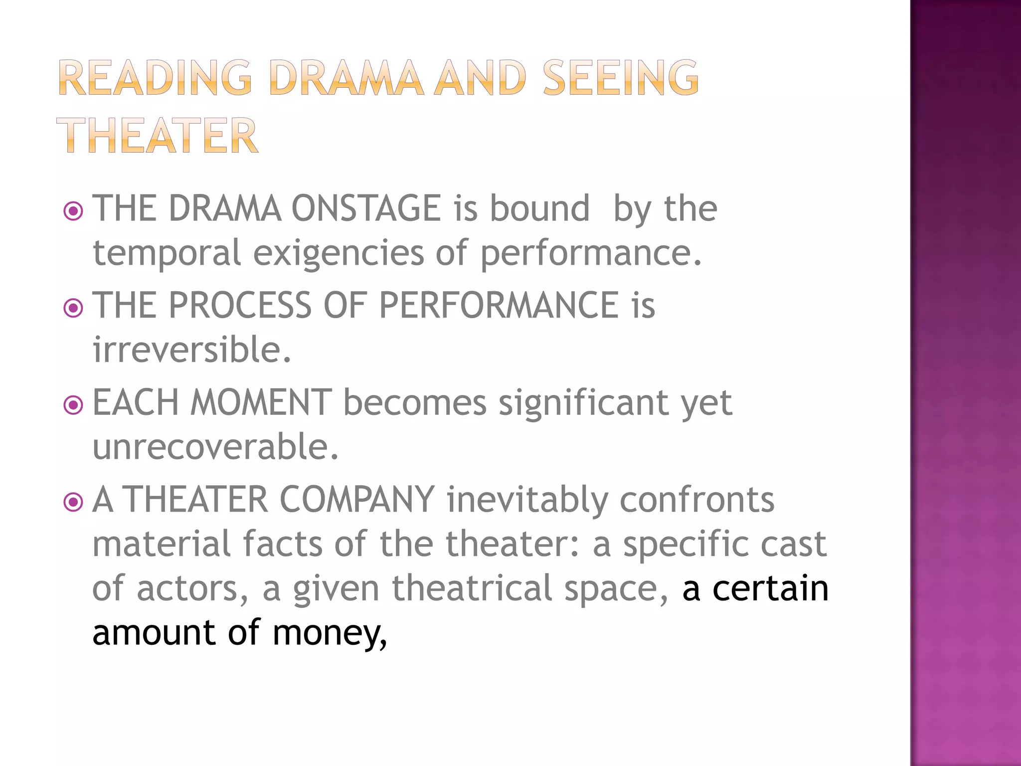 Introduction to drama, theater, and culture | PPTX | Theater Venues ...