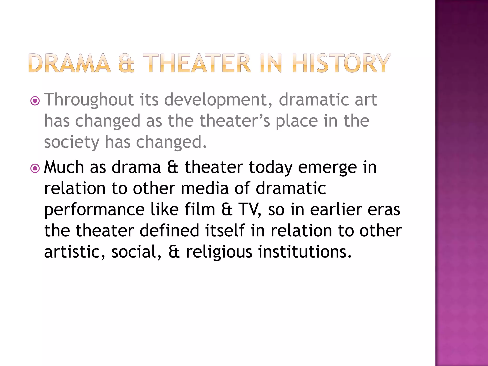 Introduction to drama, theater, and culture | PPTX | Theater Venues ...