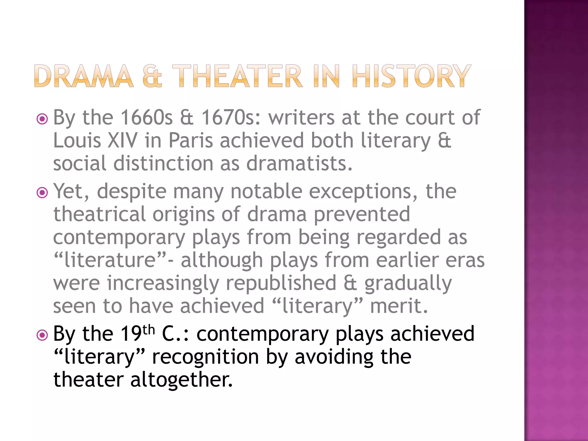 Introduction to drama, theater, and culture | PPTX | Theater Venues ...