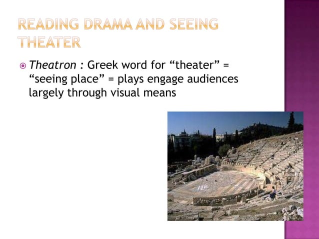 Introduction to drama, theater, and culture | PPTX | Theater Venues ...
