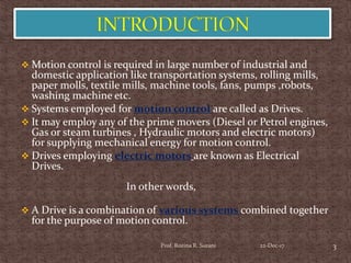 Introduction to Electric Drives | PPTX