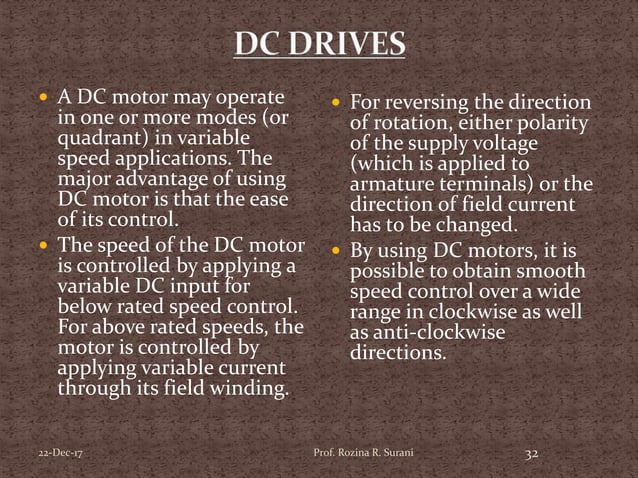 Introduction to Electric Drives | PPTX