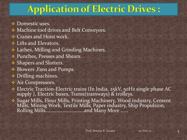 Introduction to Electric Drives | PPTX