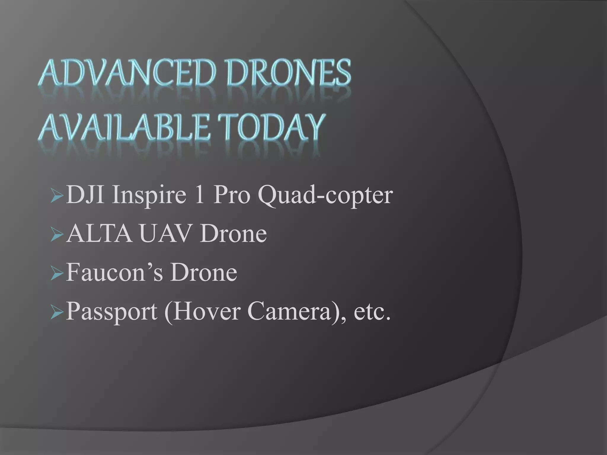 1. Introduction to drones | PPTX