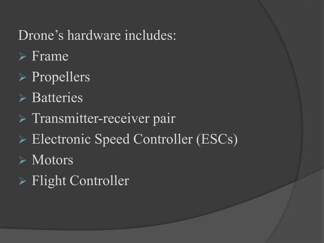 1. Introduction to drones | PPTX | Radio Control | Hobbies & Interests