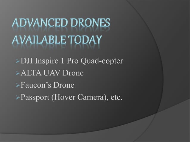 1. Introduction to drones | PPTX | Radio Control | Hobbies & Interests