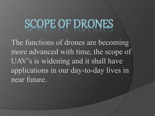 1. Introduction to drones | PPTX