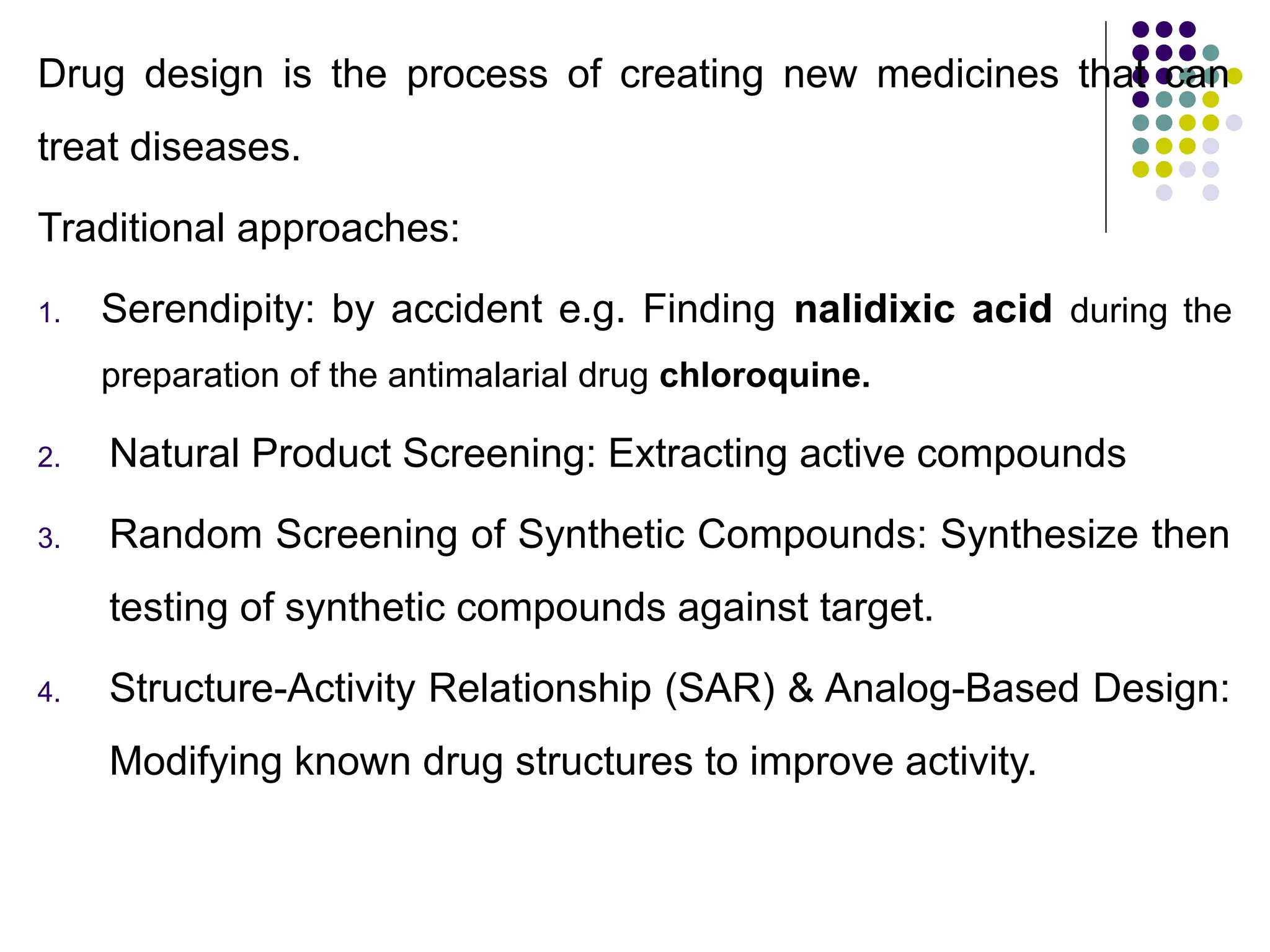 Introduction to Drug Design.pptx by Mrs. Manjushri P. Dabhade | PPTX