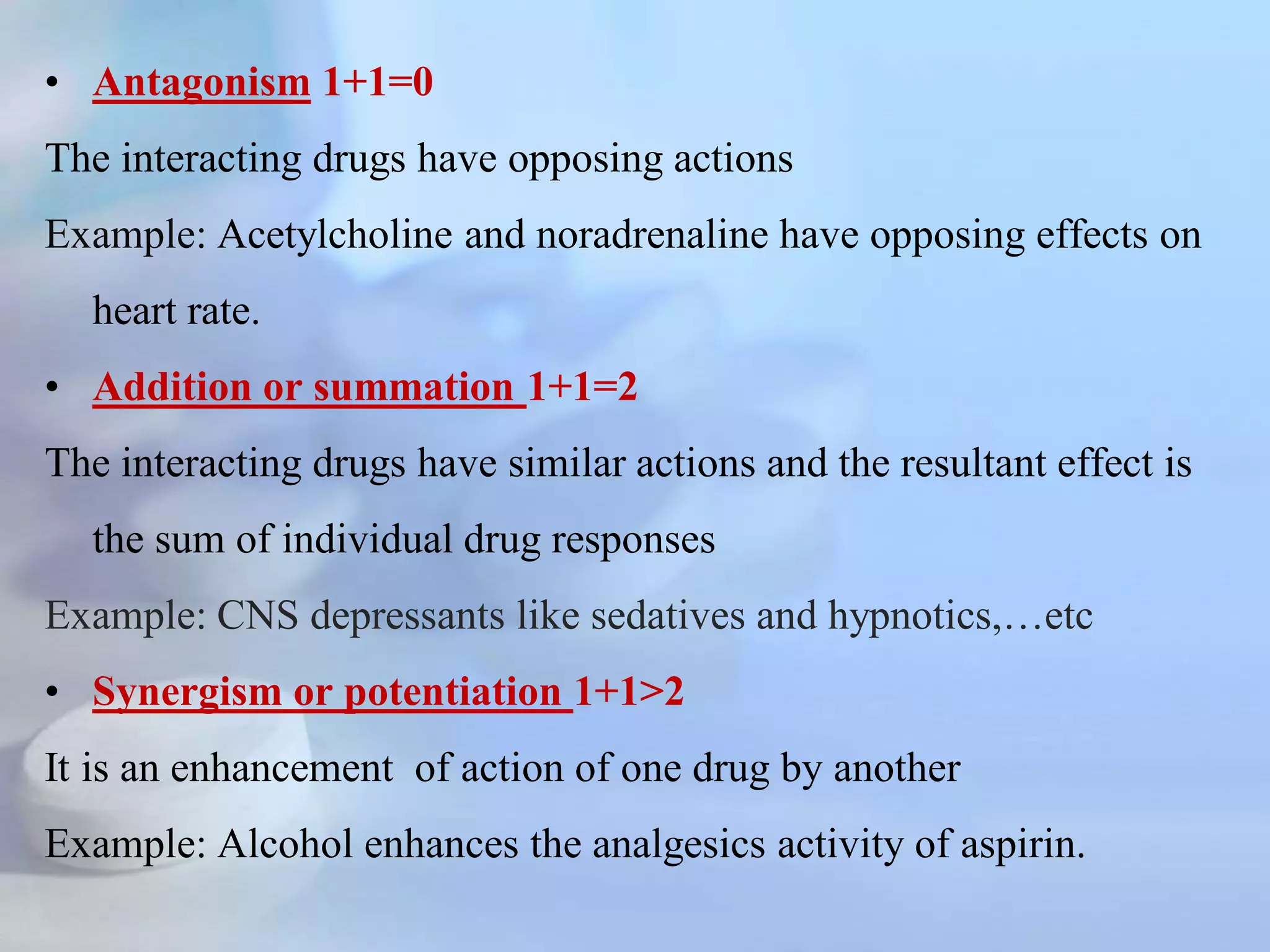 Introduction to drug interactions | PDF