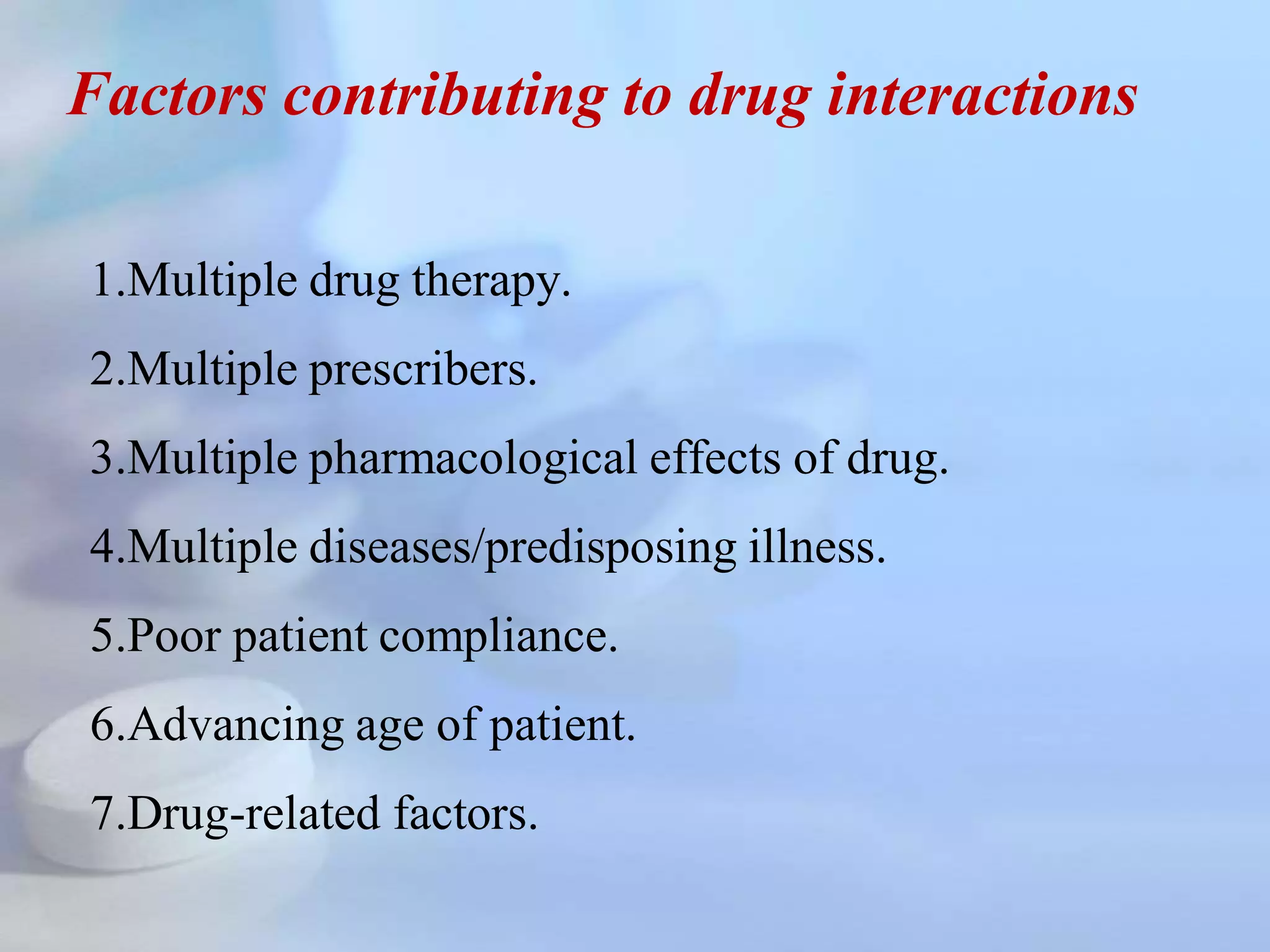Introduction to drug interactions | PDF
