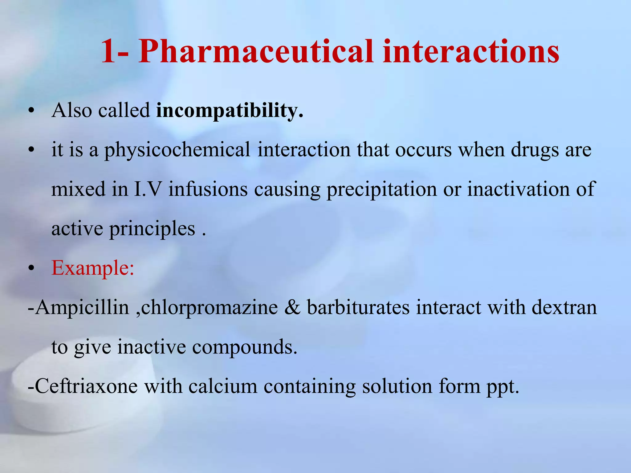 Introduction to drug interactions | PDF