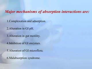 Introduction to drug interactions | PDF