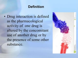 Introduction to drug interactions | PDF