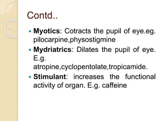 Mode of Action of Drugs and Prevention of Medication Error | PPT