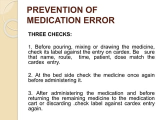 Mode of Action of Drugs and Prevention of Medication Error | PPT