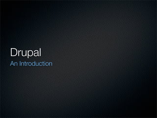 Introduction To Drupal | PDF
