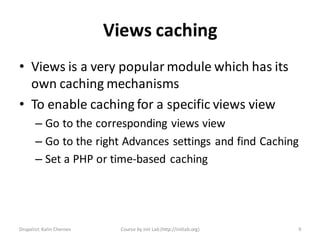 Introduction to Drupal 7 - Performance optimization | PPT