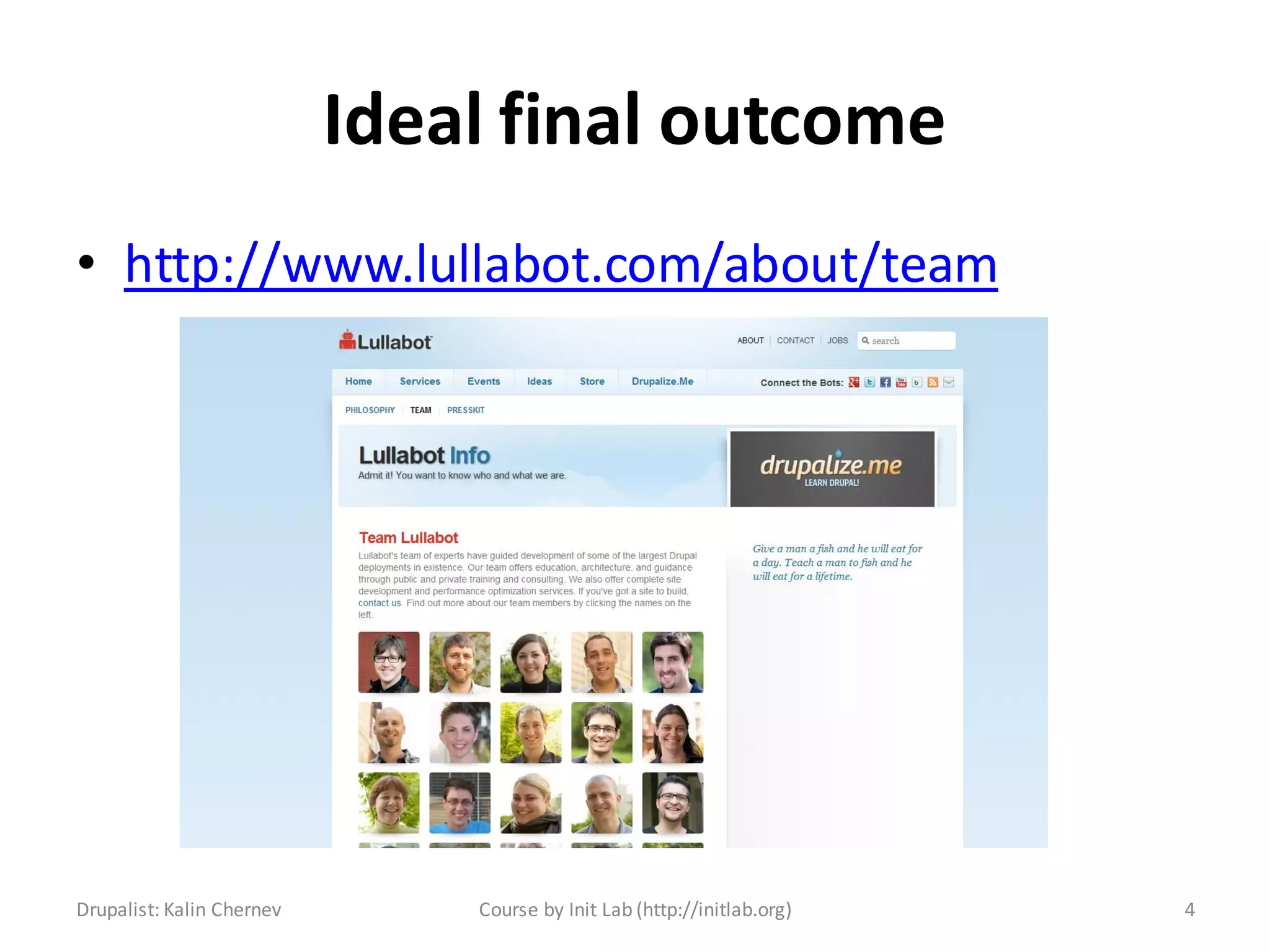 Introduction to Drupal 7 - Homework - making team section | PDF