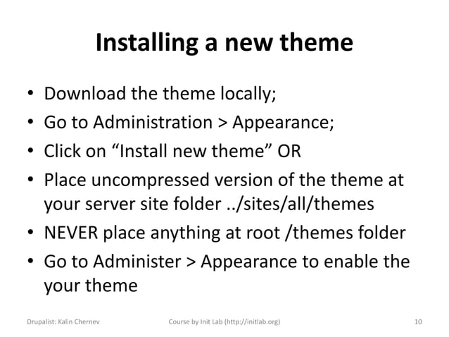Introduction to Drupal 7 Themes and design | PDF