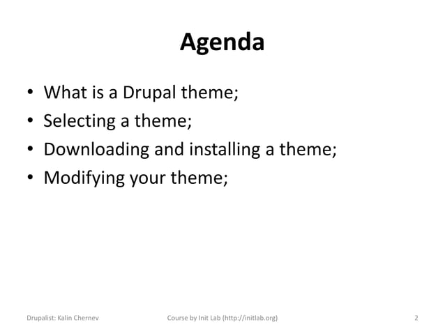 Introduction to Drupal 7 Themes and design | PDF