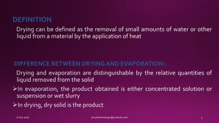 Introduction to drying, large scale industrial equipment & advanced ...