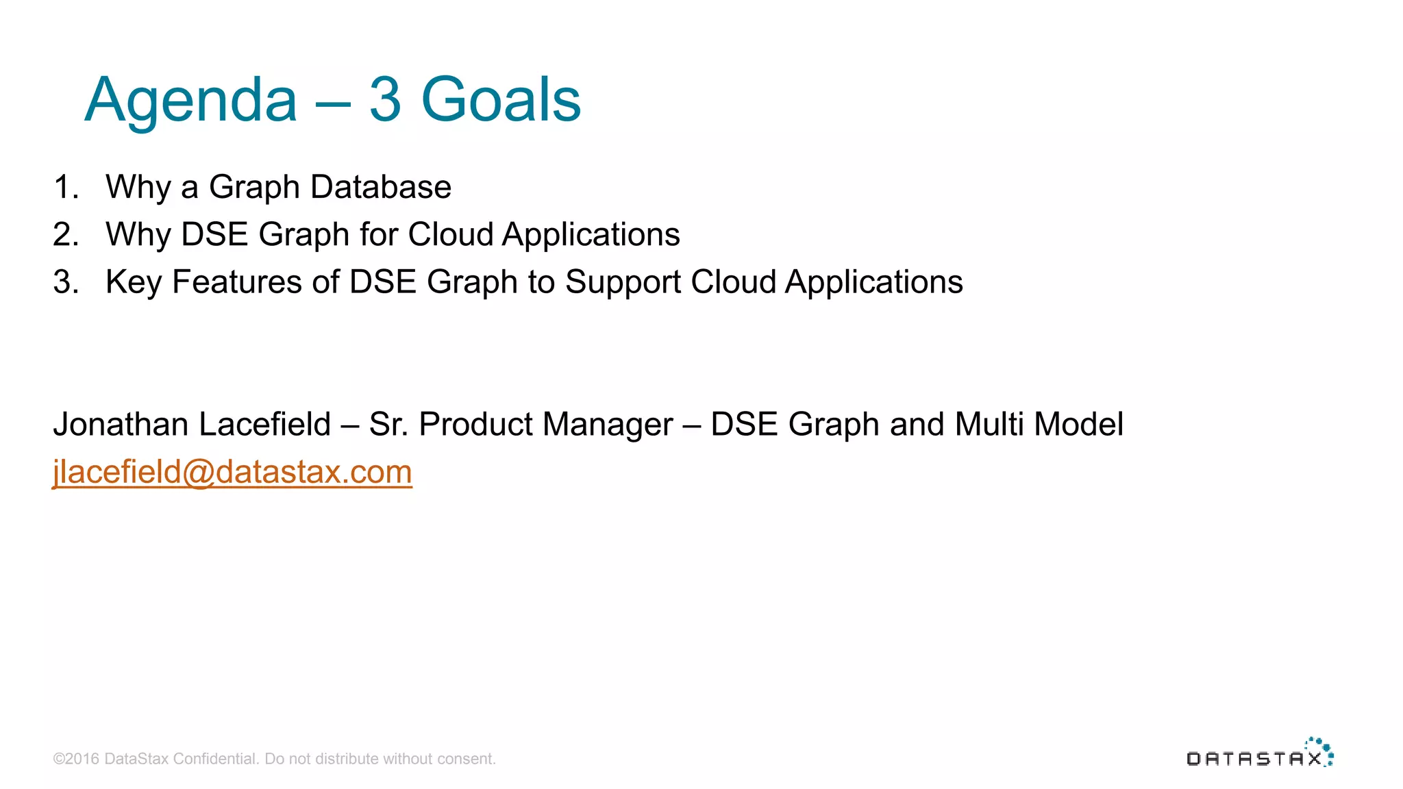 Introduction to DataStax Enterprise Graph Database | PPTX