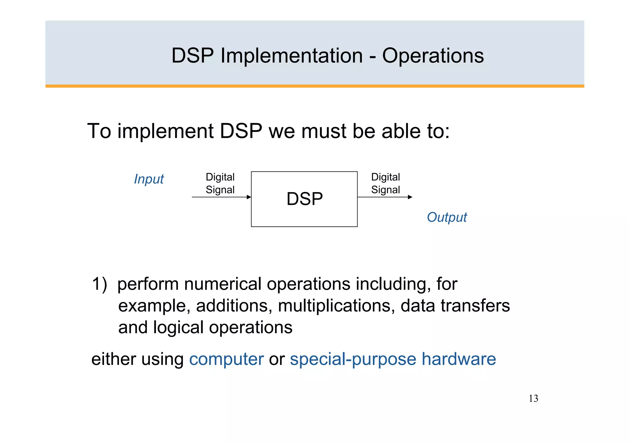 Introduction to Digital Signal Processing | PDF