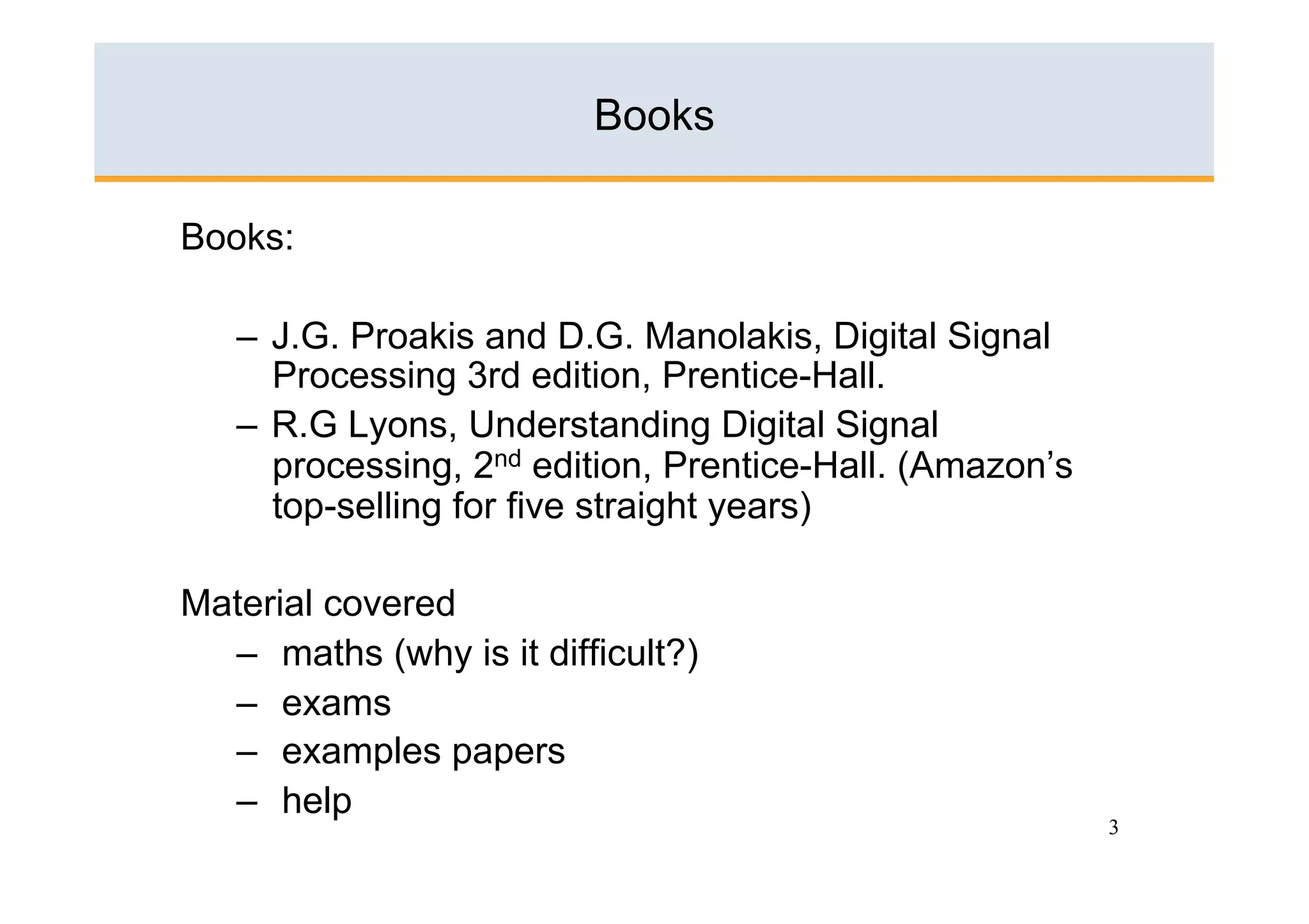 Introduction to Digital Signal Processing | PDF