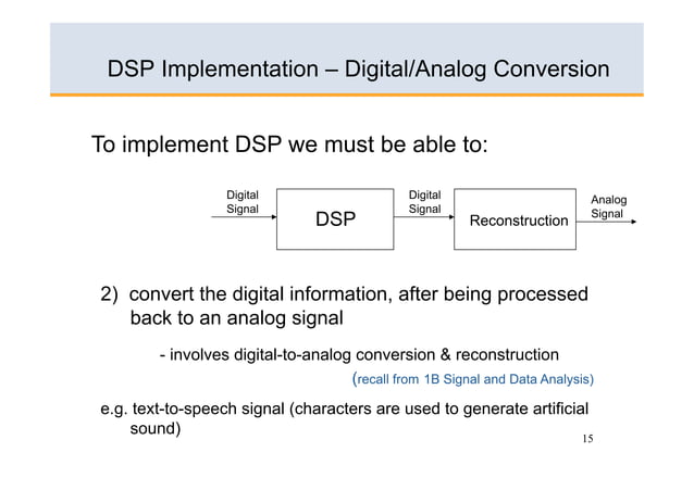 Introduction to Digital Signal Processing | PPT
