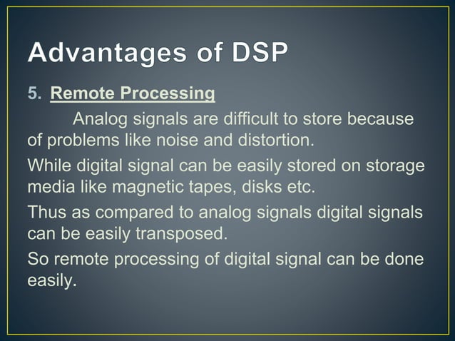 Introduction to dsp | PPTX
