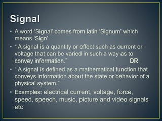 Introduction to dsp | PPTX